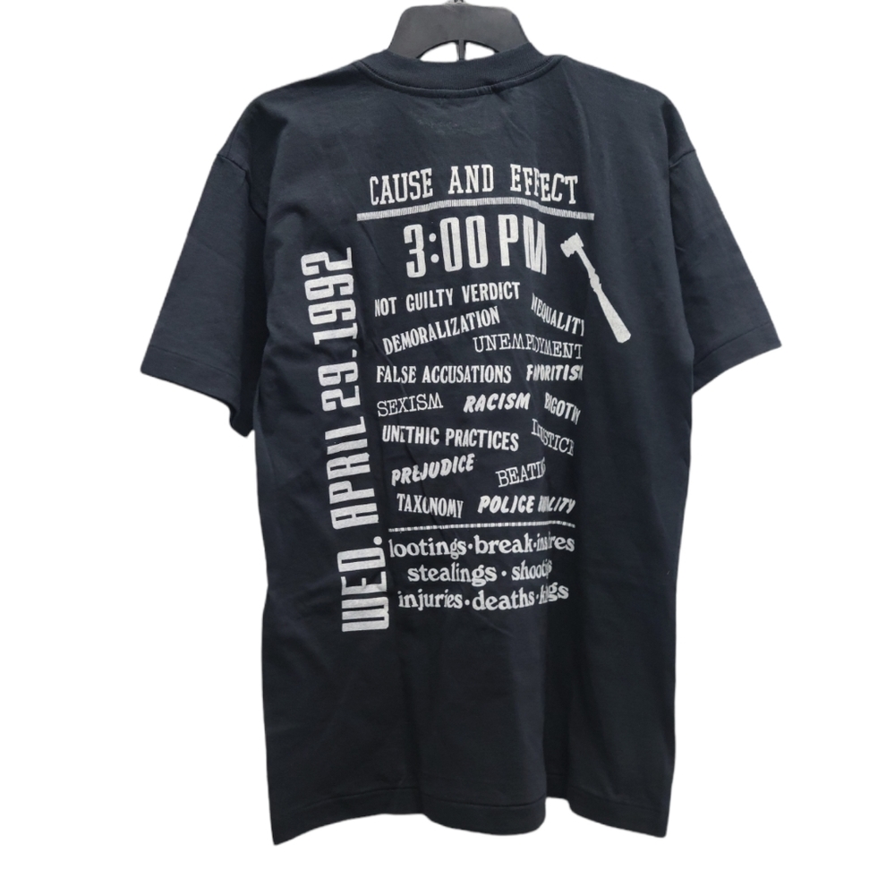 1992 La Riots "Rodney King " - Cause And Effect T-Shi… - Gem